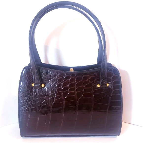 Bellestone | Bags | Bellestone Glossy Classic Vintage Mahogony Genuine ...